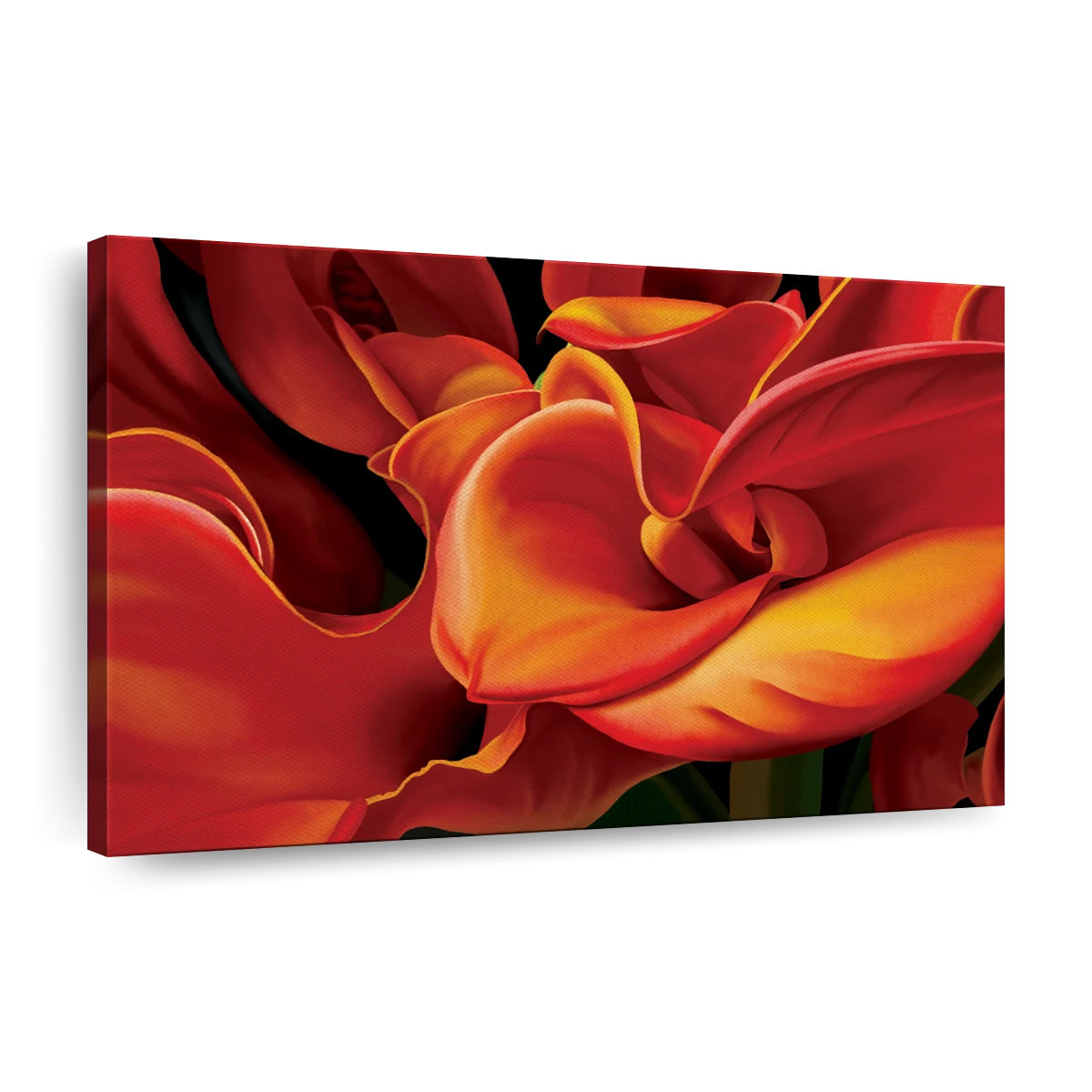 Ebern Designs Fiery Calla Lilies Canvas Print - Wayfair Canada