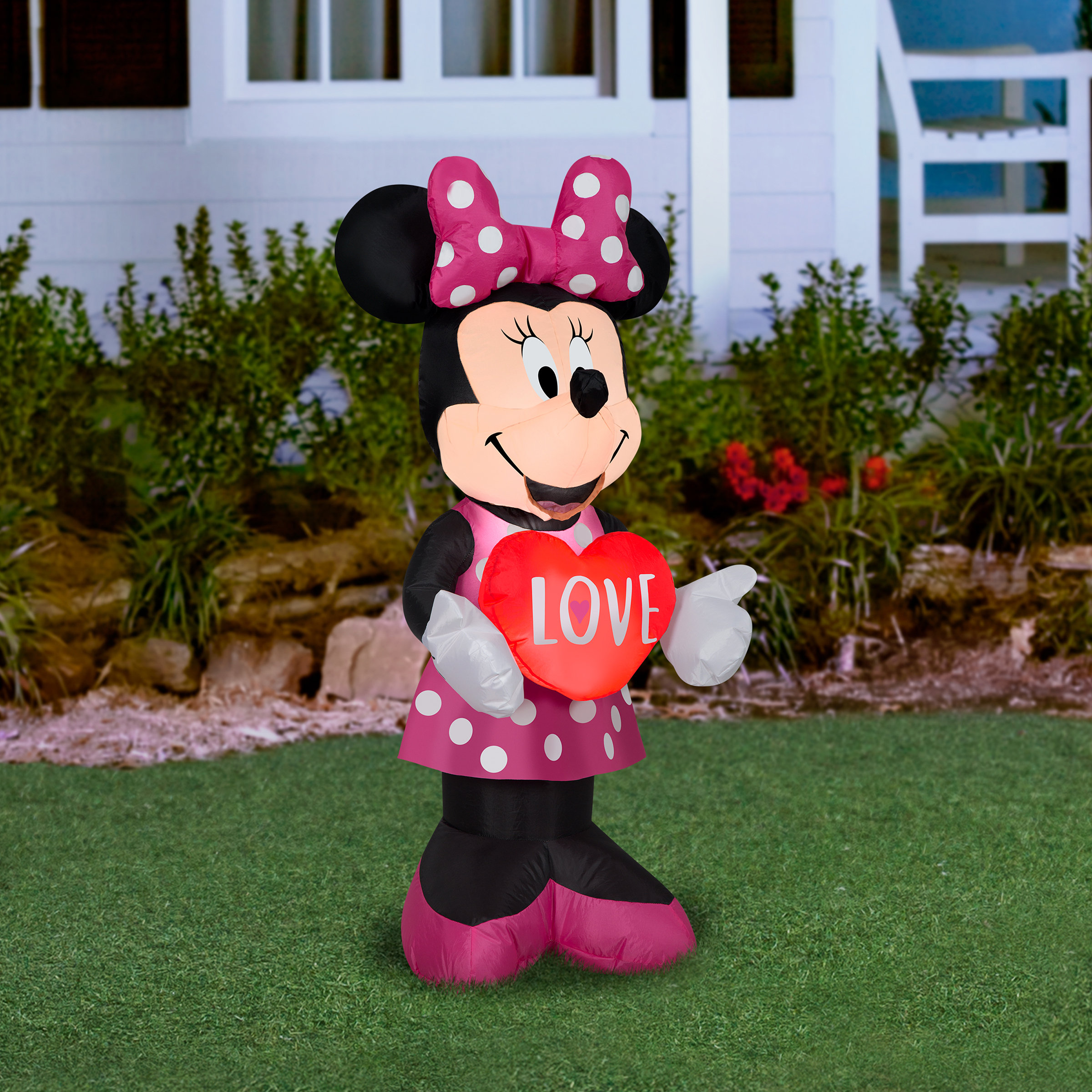 National Tree Company 42" Inflatable Valentine’S Minnie Mouse & Reviews ...