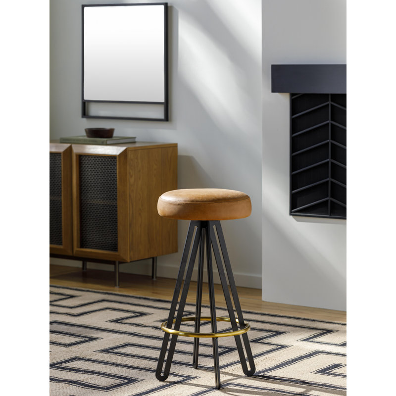 Surya Oberon OBE-001 28"H X 15"W X 15"D Bar Stool | Perigold
