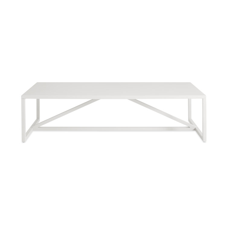 Strut 54'' Metal Outdoor Coffee Table & Reviews | AllModern