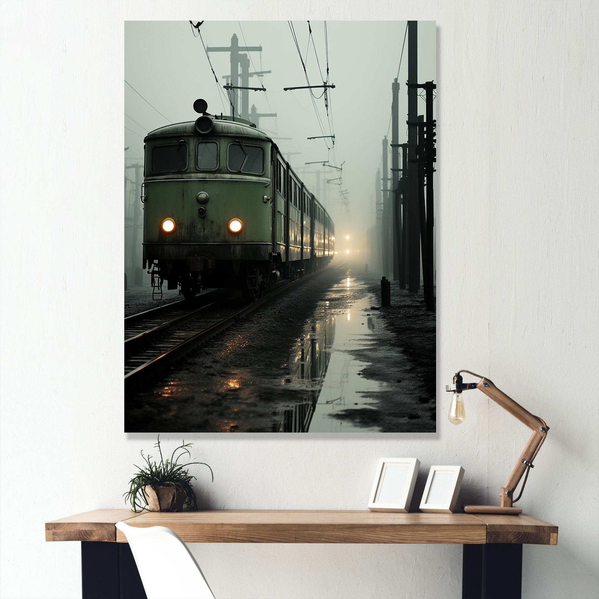 17 Stories Comforting Moody Train Journey On Canvas Print | Wayfair