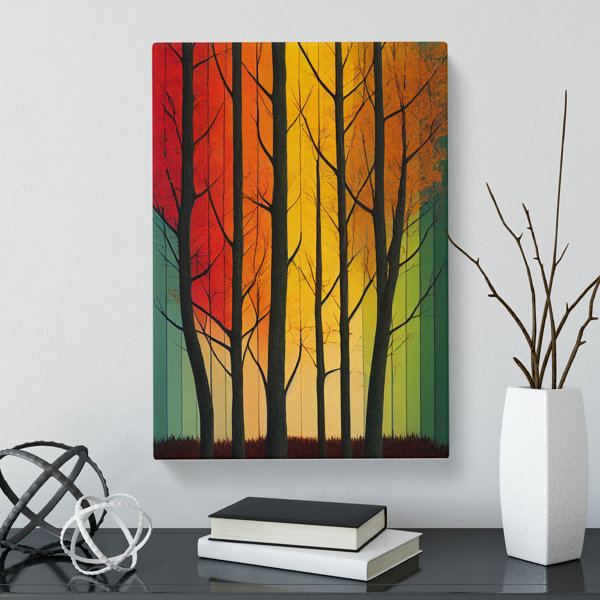 Marlow Home Co. Autumn Forest Abstract Vol.8 - Wrapped Canvas Art ...