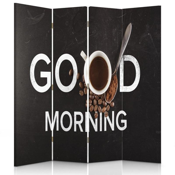 17 Stories Fleurette 145cm W x 150cm H 4 - Panel Folding Room Divider ...