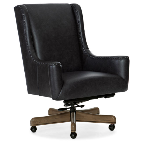 Genuine Leather Office Chairs You'll Love | Wayfair