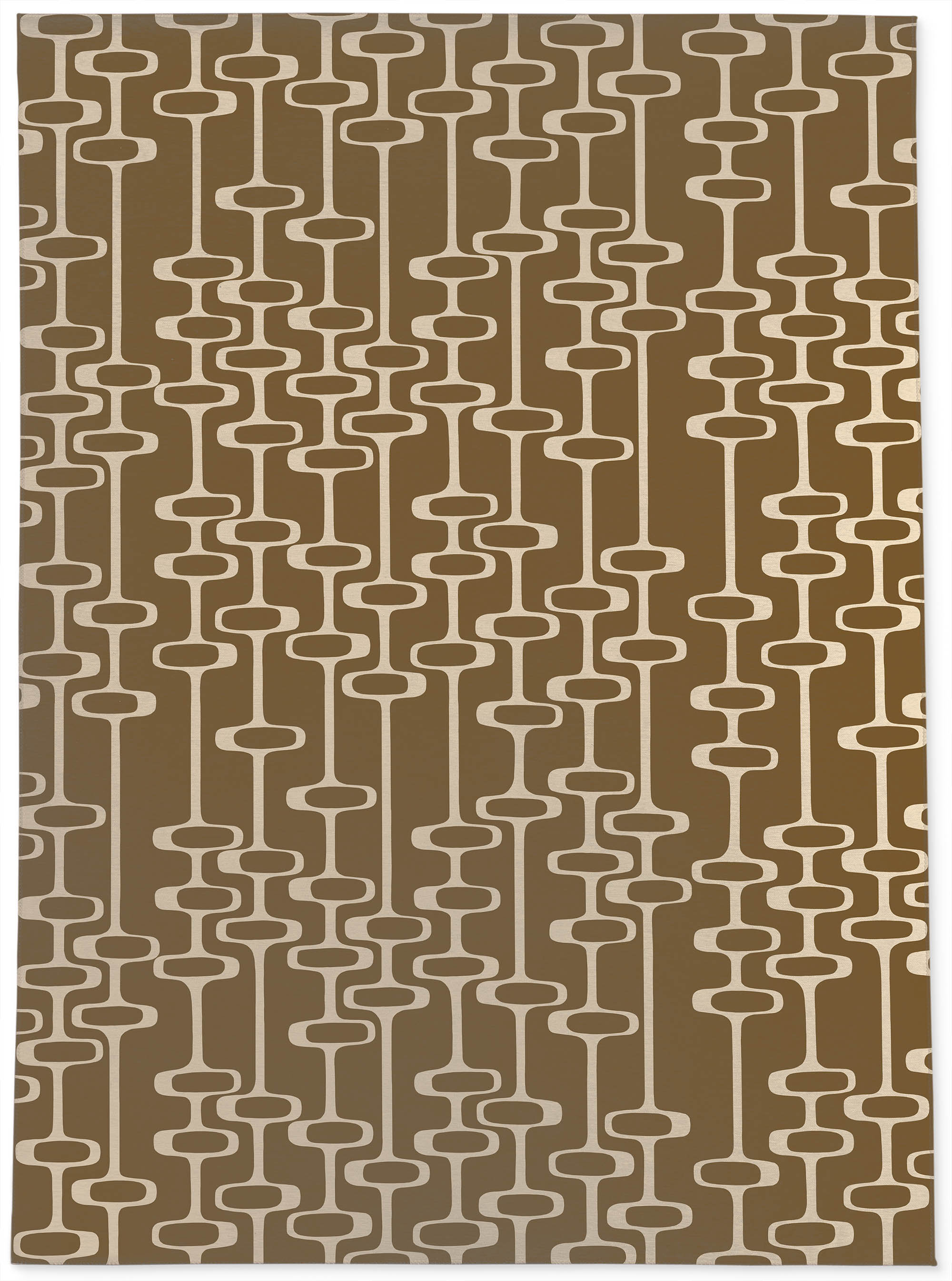 KAVKA DESIGNS Abacus Brown Kitchen Mat | Wayfair