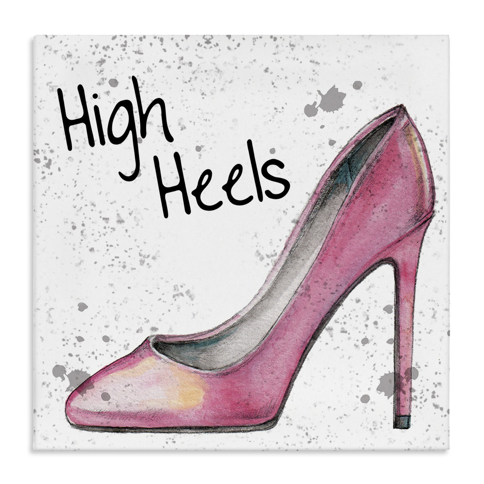 Mercer41 Pink High Heels Canvas Wall Art by Levison Design | Wayfair
