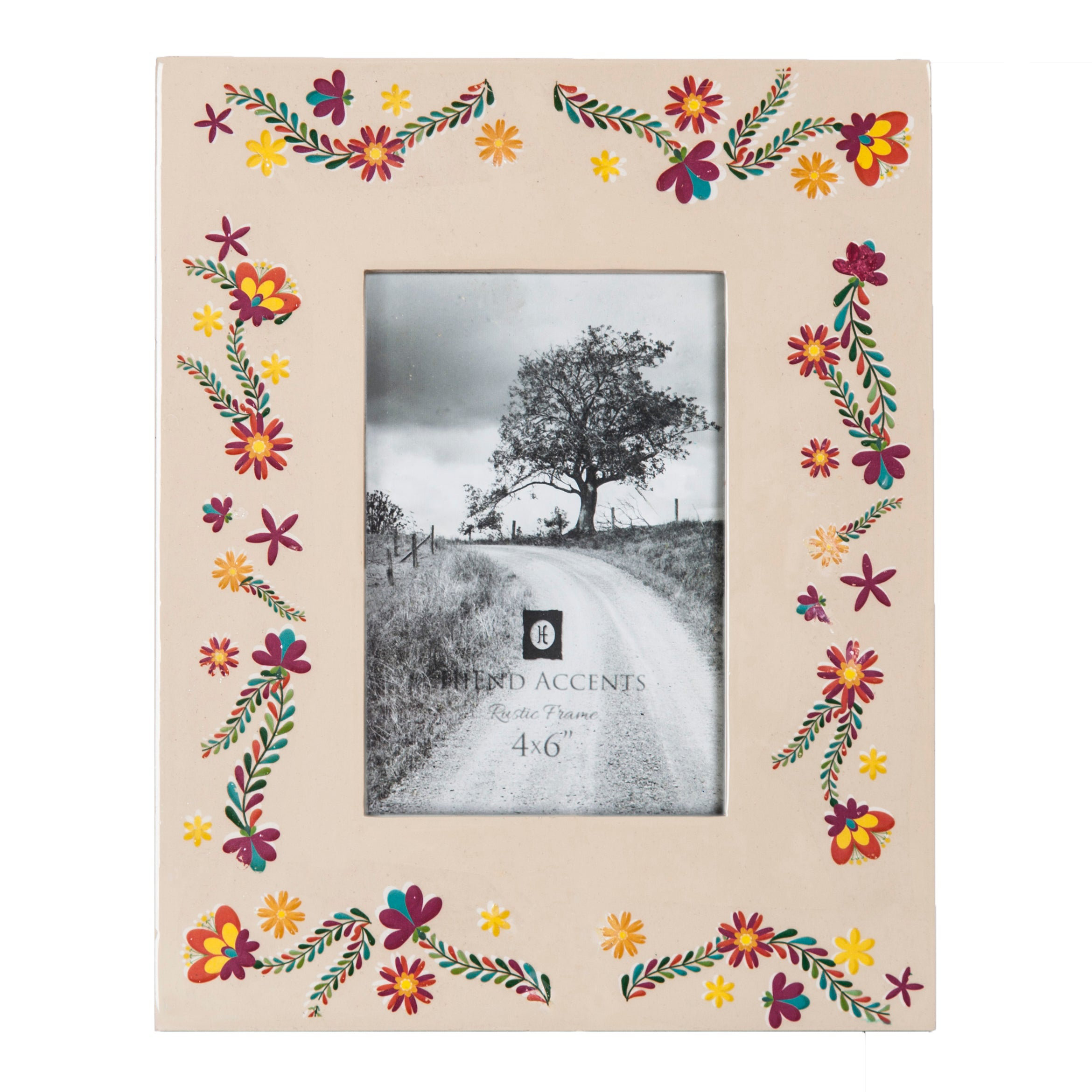 Paseo Road by HiEnd Accents Mexican Floral Ceramic 4x6 inch Picture ...