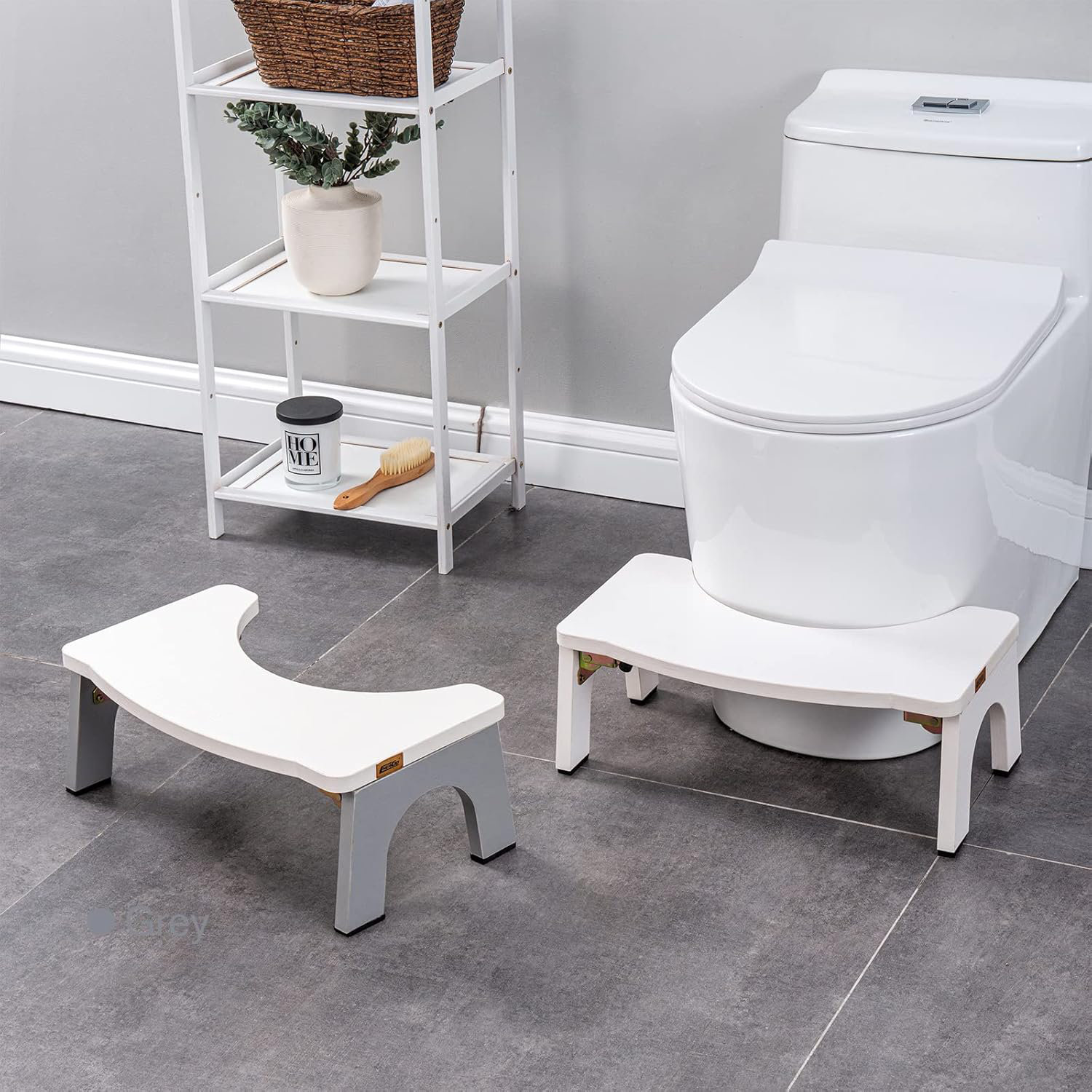 GO APPLIANCE CENTRAL, LLC Toilet Stool Wood, Foldable Poop Stool For ...