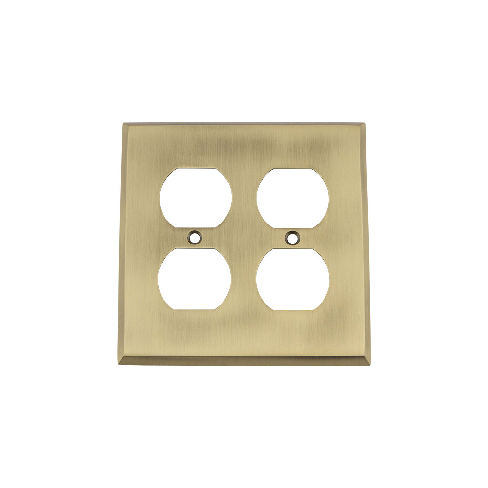 Nostalgic Warehouse New York 2-Gang Duplex Outlet Wall Plate | Wayfair