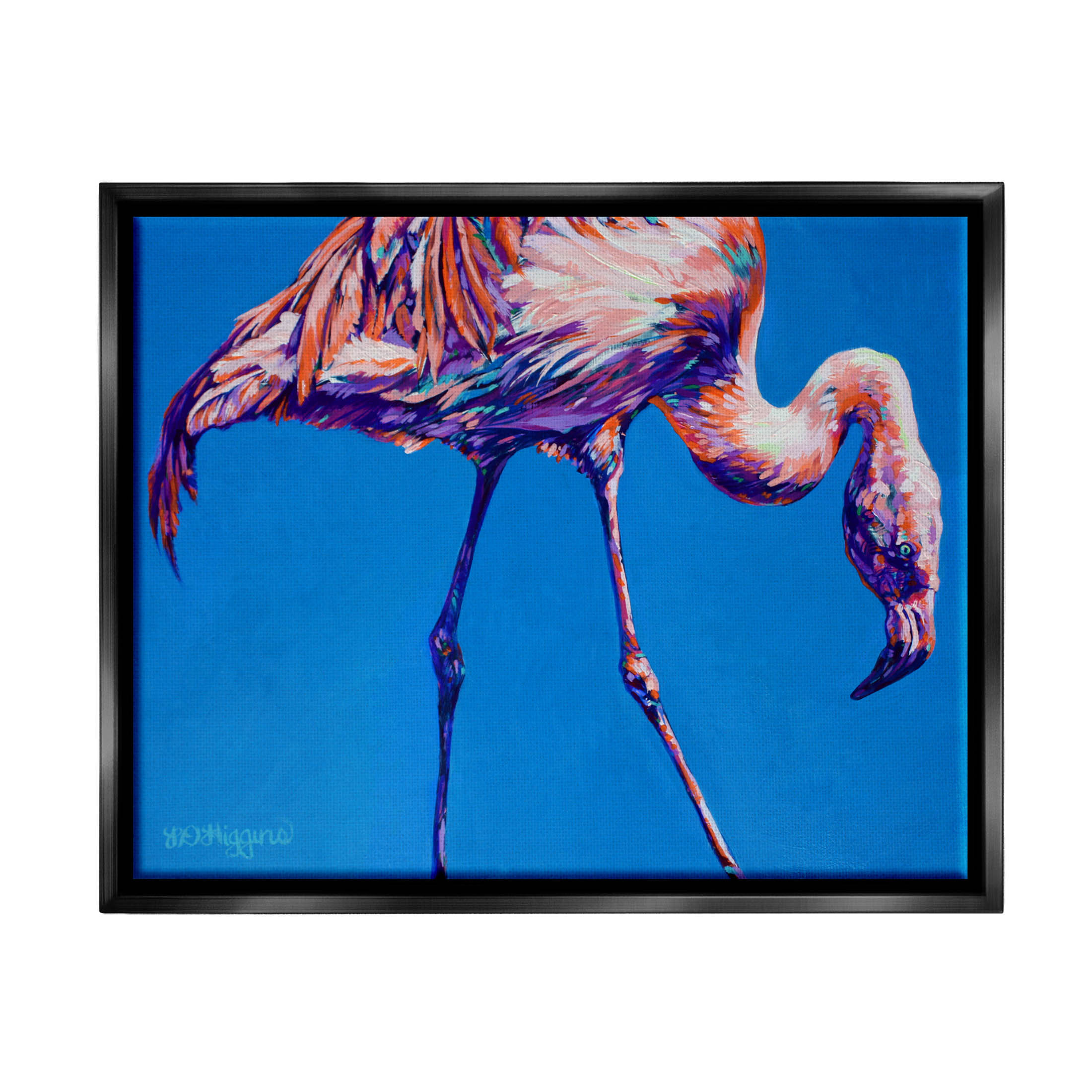 Bay Isle Home™ Bold Blue Modern Flamingo by Derrick Higgins - Floater ...