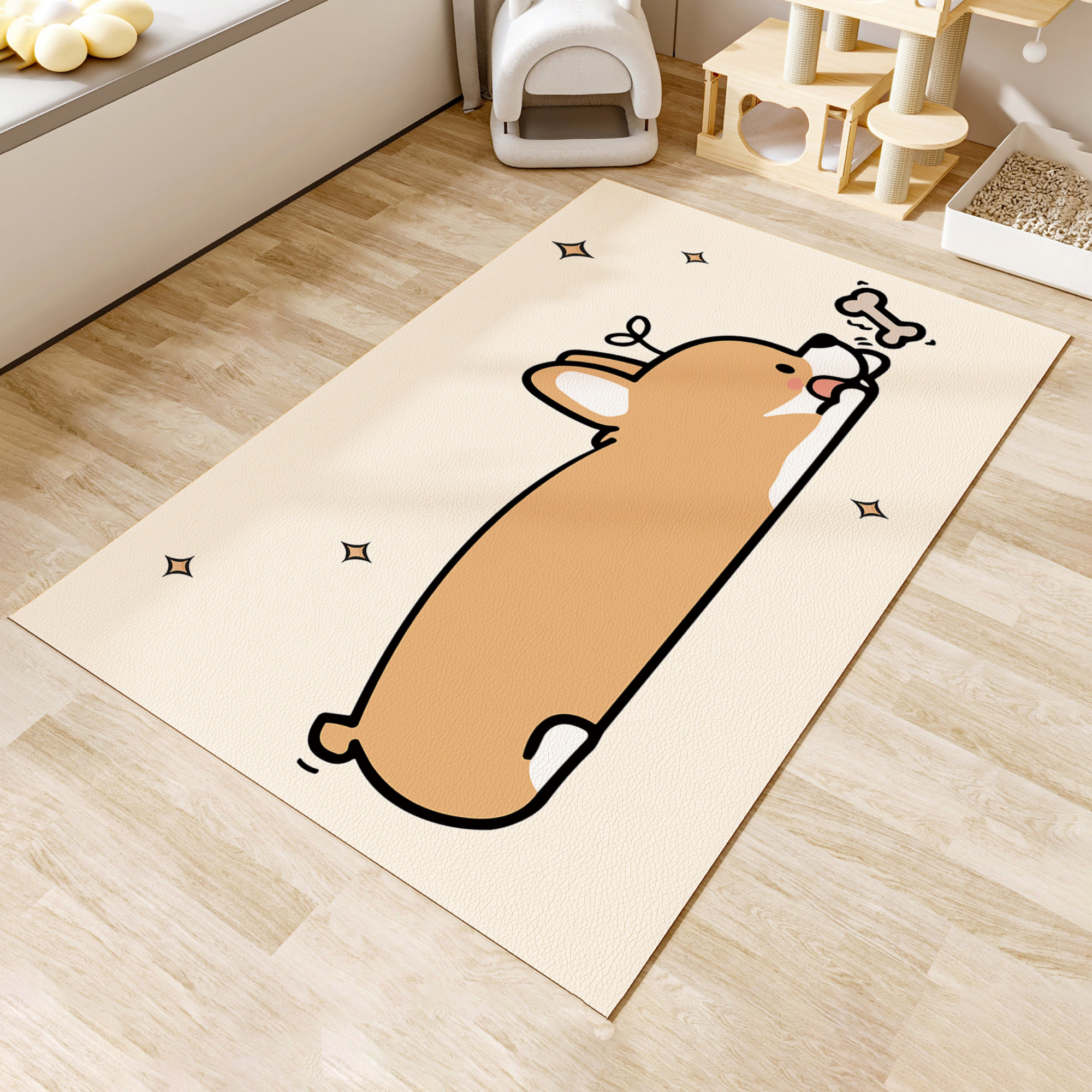 Tucker Murphy Pet™ Easy To Clean Waterproof Pet Mat - Stains Can Be Wiped Clean With Just One ...