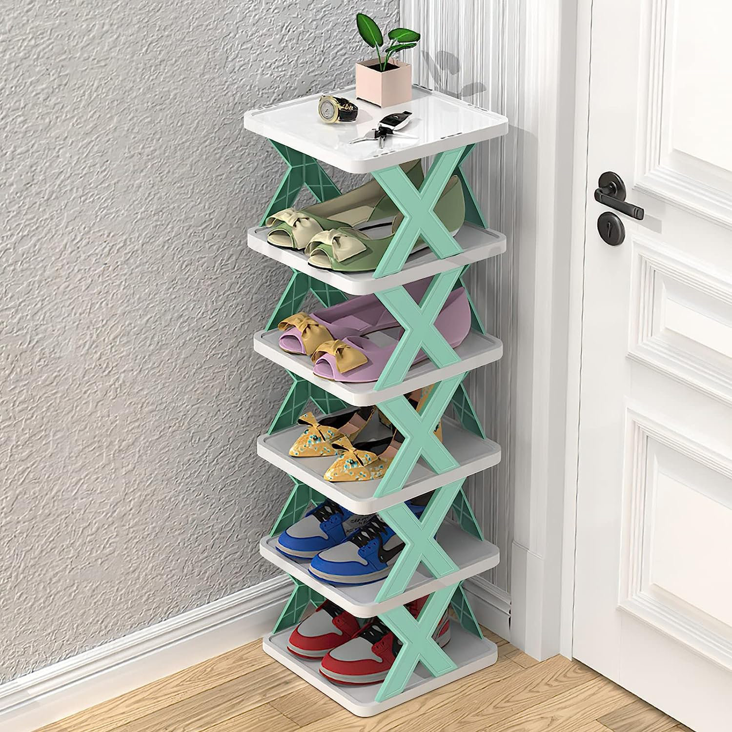 Latitude Run® 6 Pair Stackable Shoe Rack | Wayfair