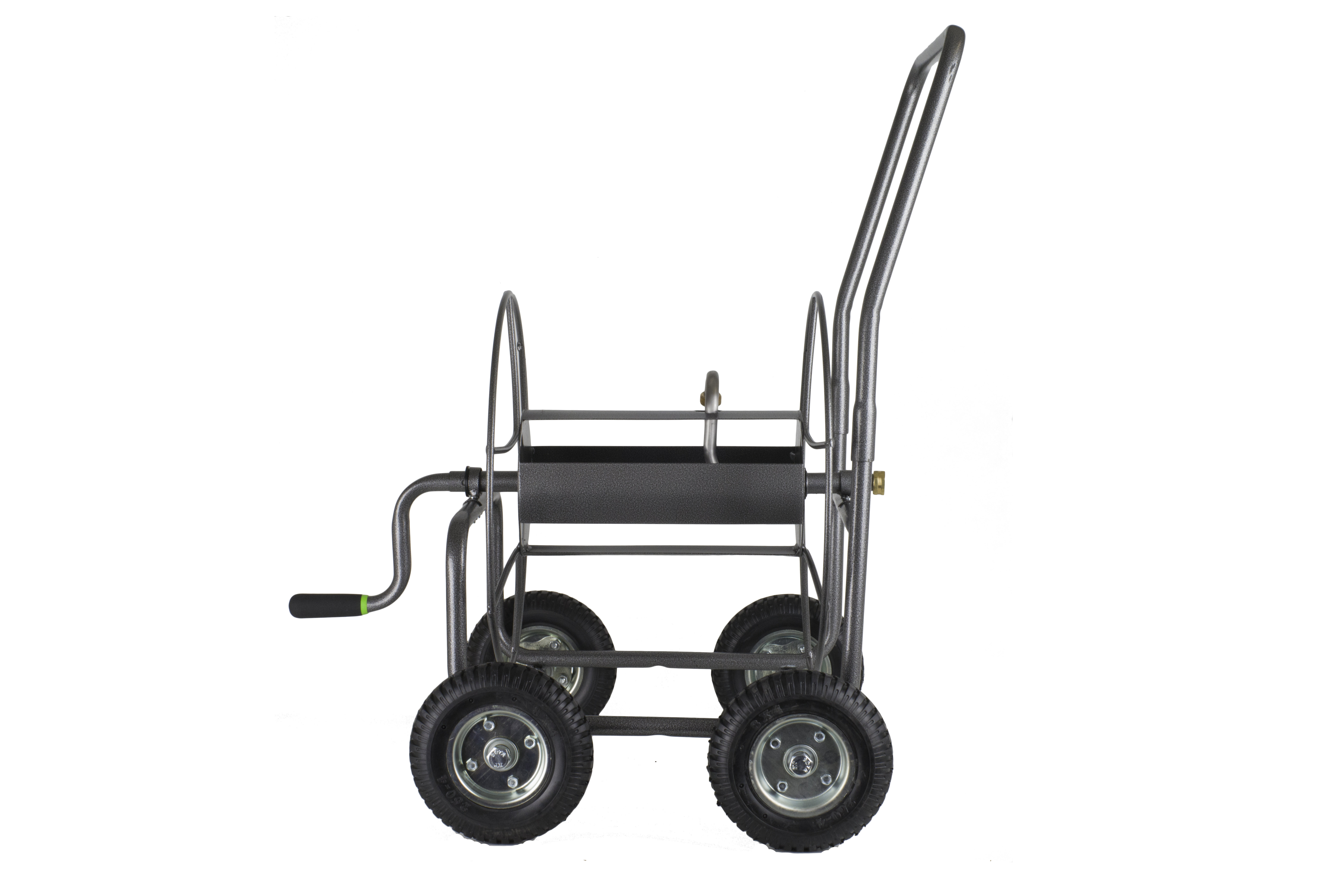 Yard Butler Four Wheel Steel Hose Reel Cart - 400' | Wayfair