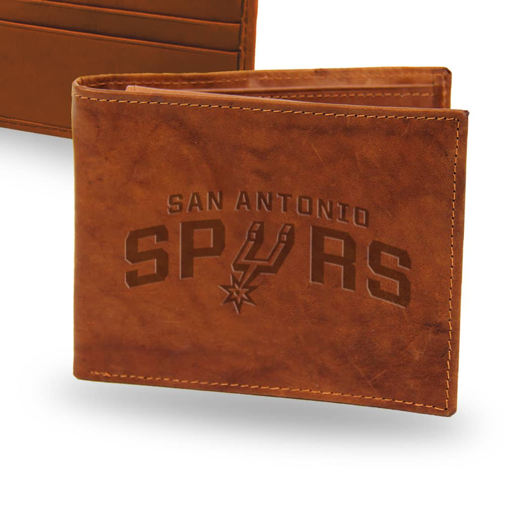 Rico Industries Inc NBA San Antonio Spurs SBL Pecan Cowhide Billfold ...