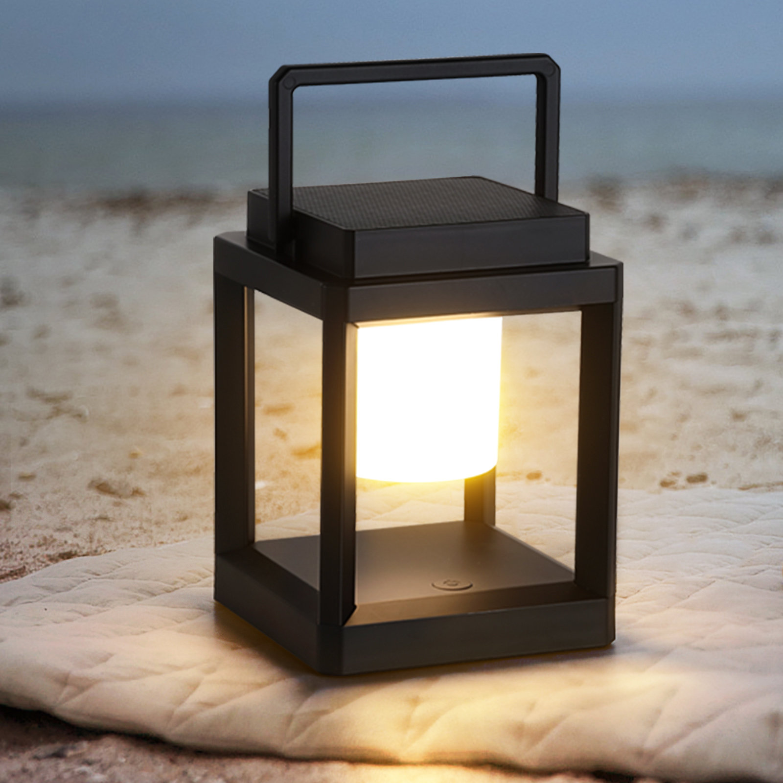 LETRY 9.64'' Solar Powered Integrated LED Outdoor Lantern - Wayfair Canada