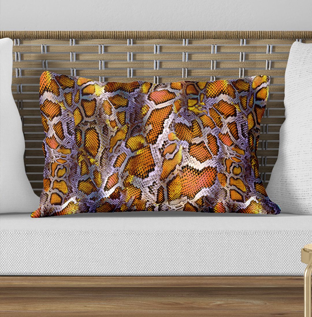 KAVKA DESIGNS PYTHON PURPLE Rectangular Pillow Cover & Insert | Wayfair