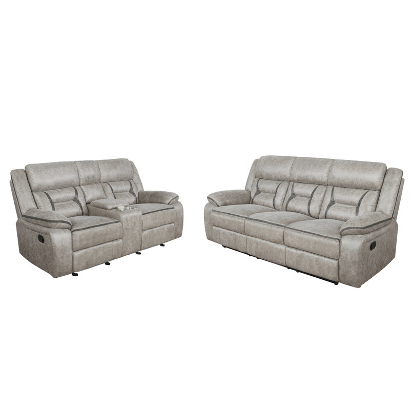 Winston Porter Darreyl 2 Piece Faux Leather Reclining Living Room Set ...