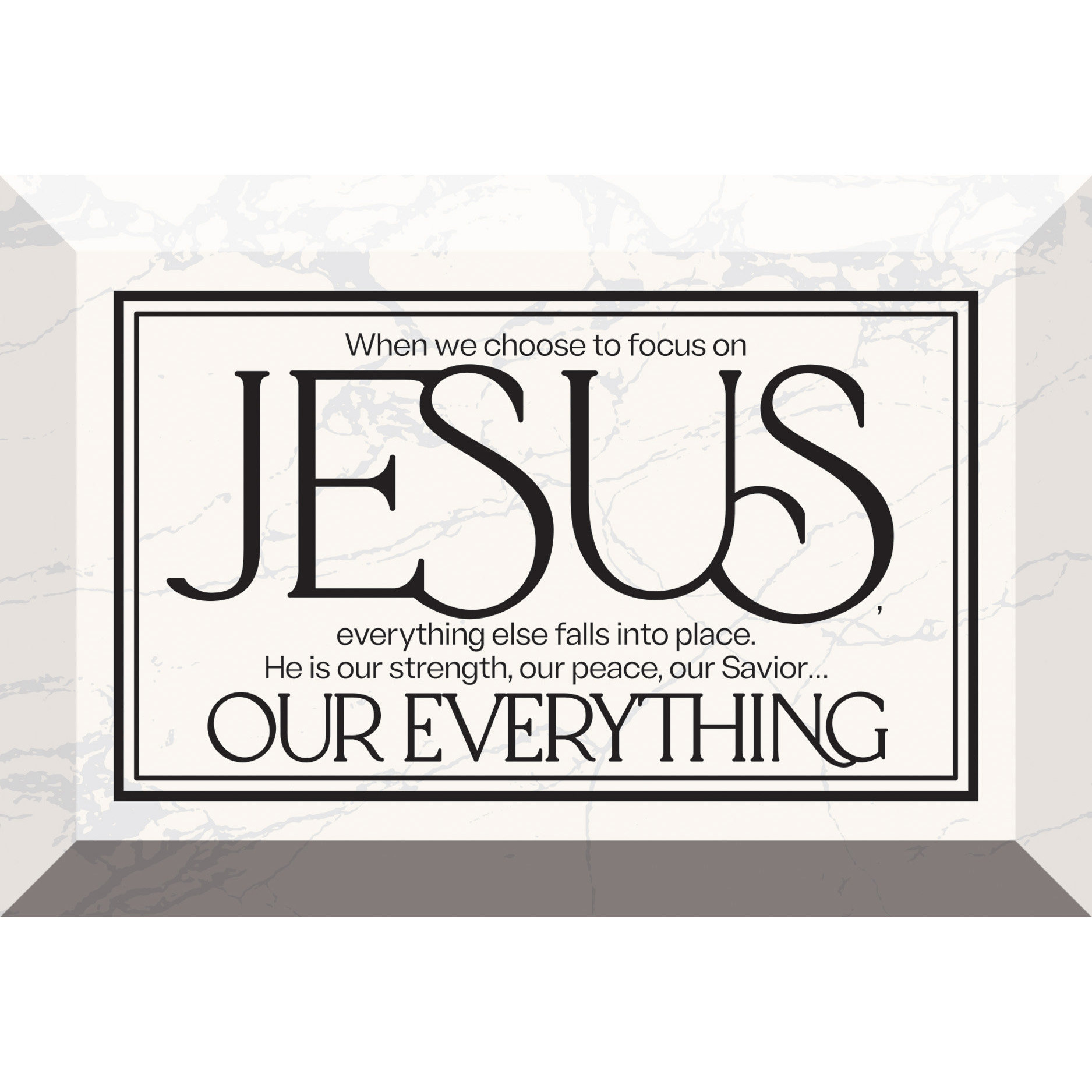 Trinx When We Choose..Jesus Glass Plaque - 4" x 6" | Wayfair