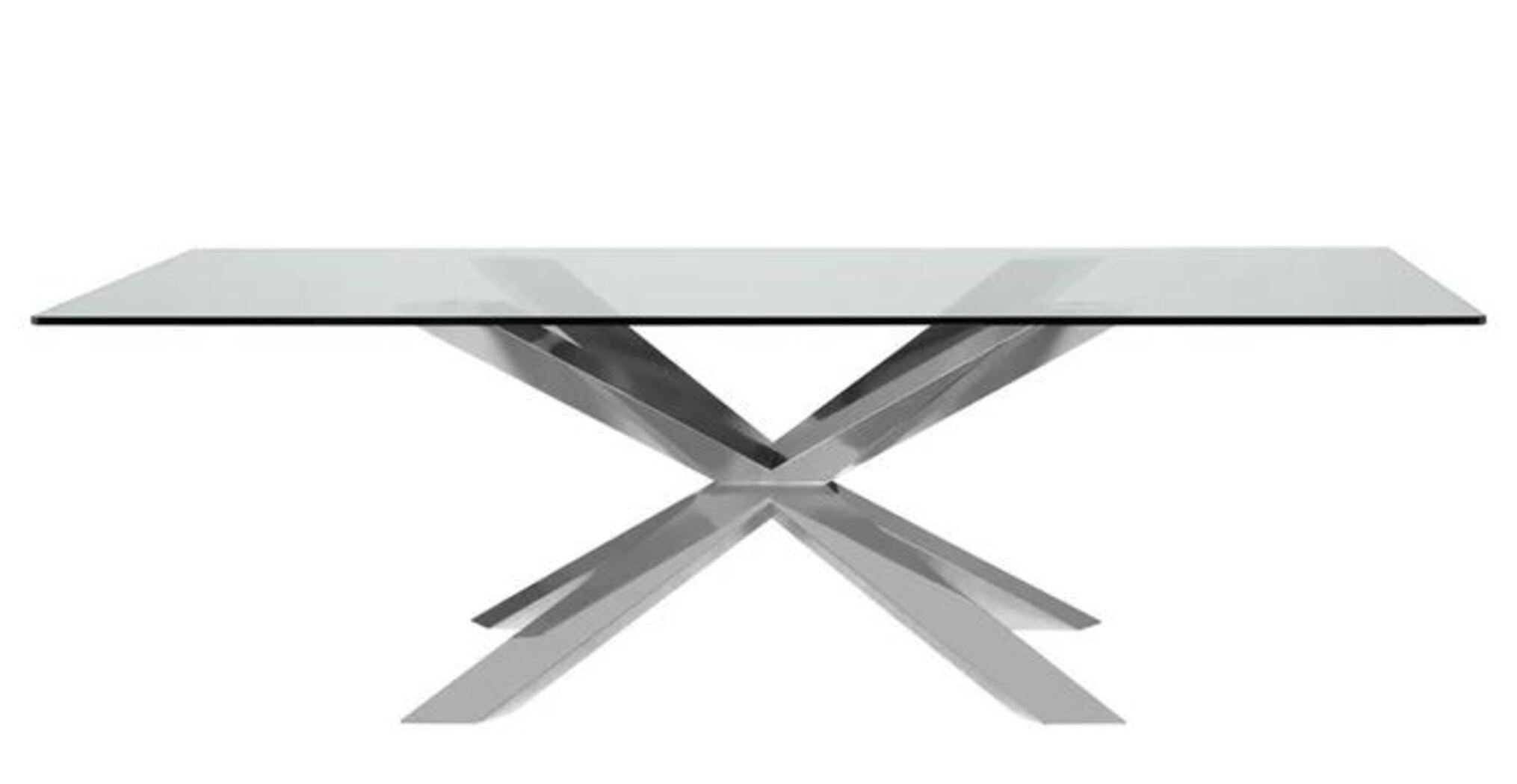 Orren Ellis Kurt Glass Dining Table | Wayfair