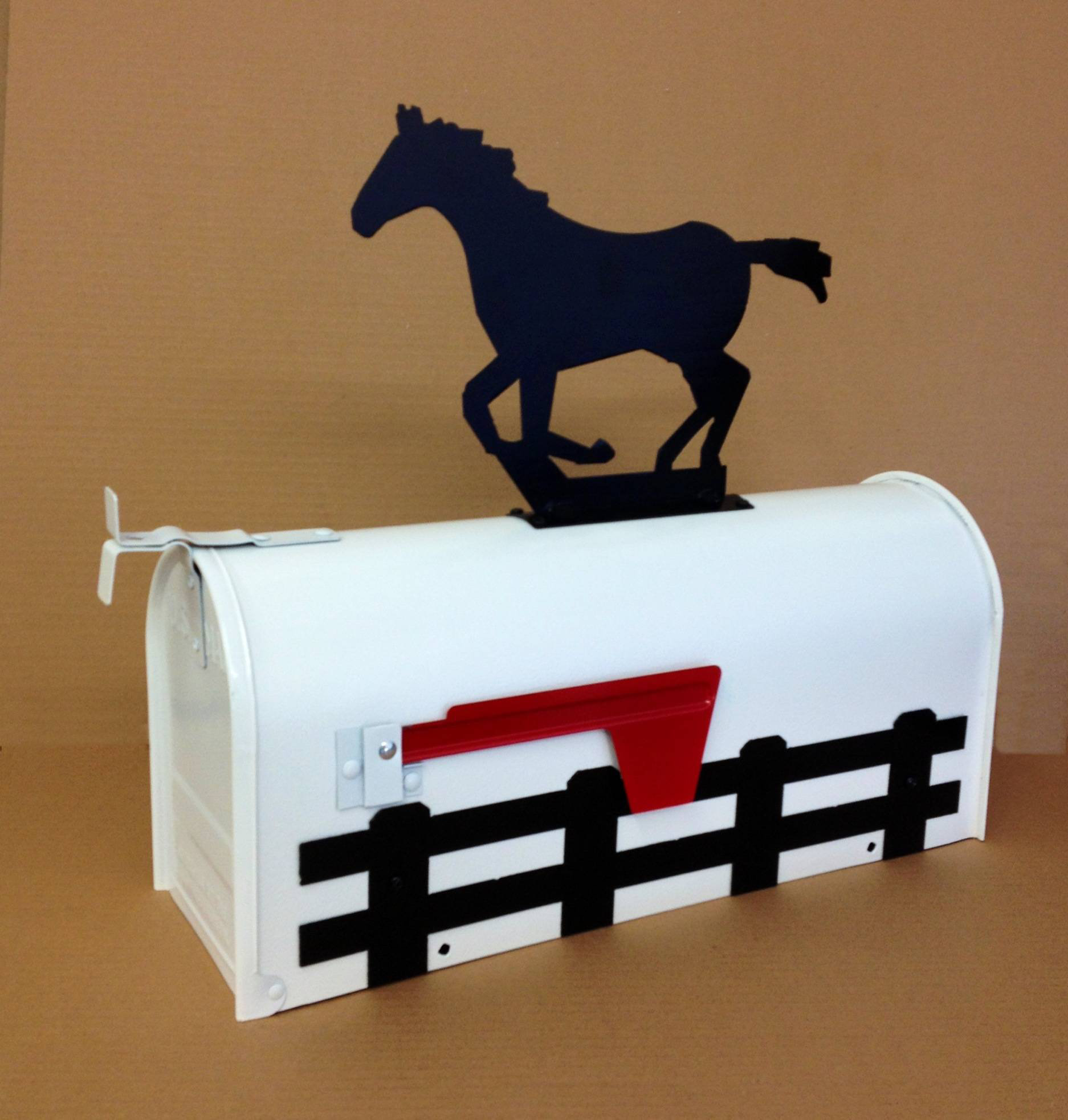 Wilray Designs Horse and Fence Post Mounted Mailbox | Wayfair