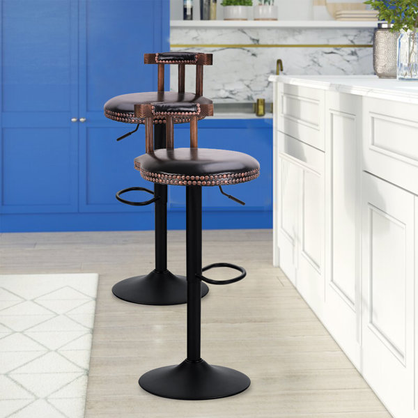 Williston Forge Mechra Swivel Adjustable Height Stool & Reviews ...
