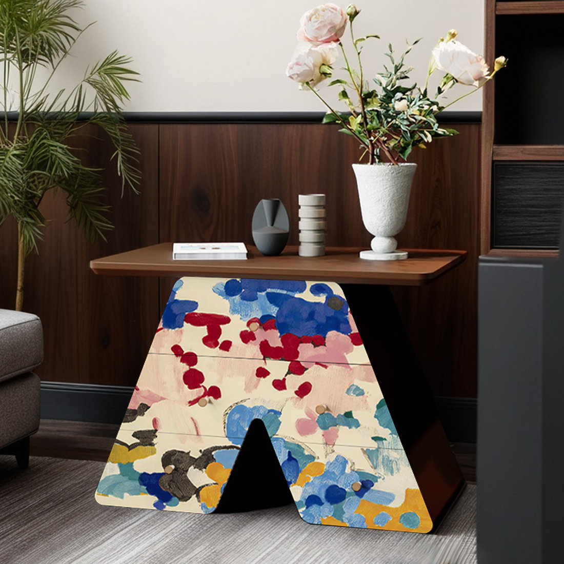 Orren Ellis Artistic drawer storage wooden accent cabinet | Wayfair