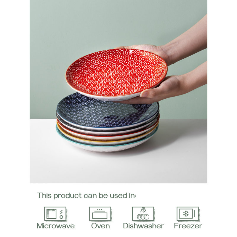 Bungalow Rose Colorful Salad Plates - Set Of 6 | Wayfair