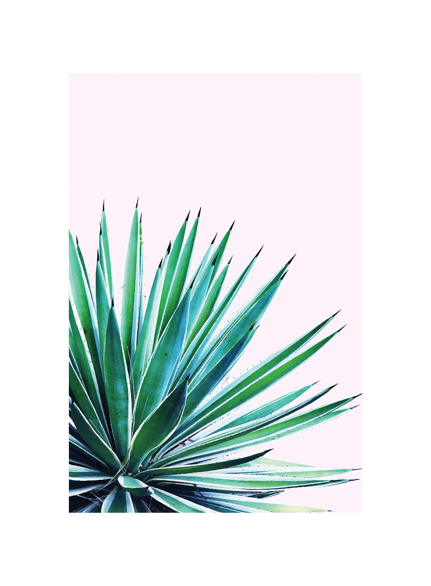 Freeport Park® 'Agave Love' -Graphic Art Print & Reviews | Wayfair