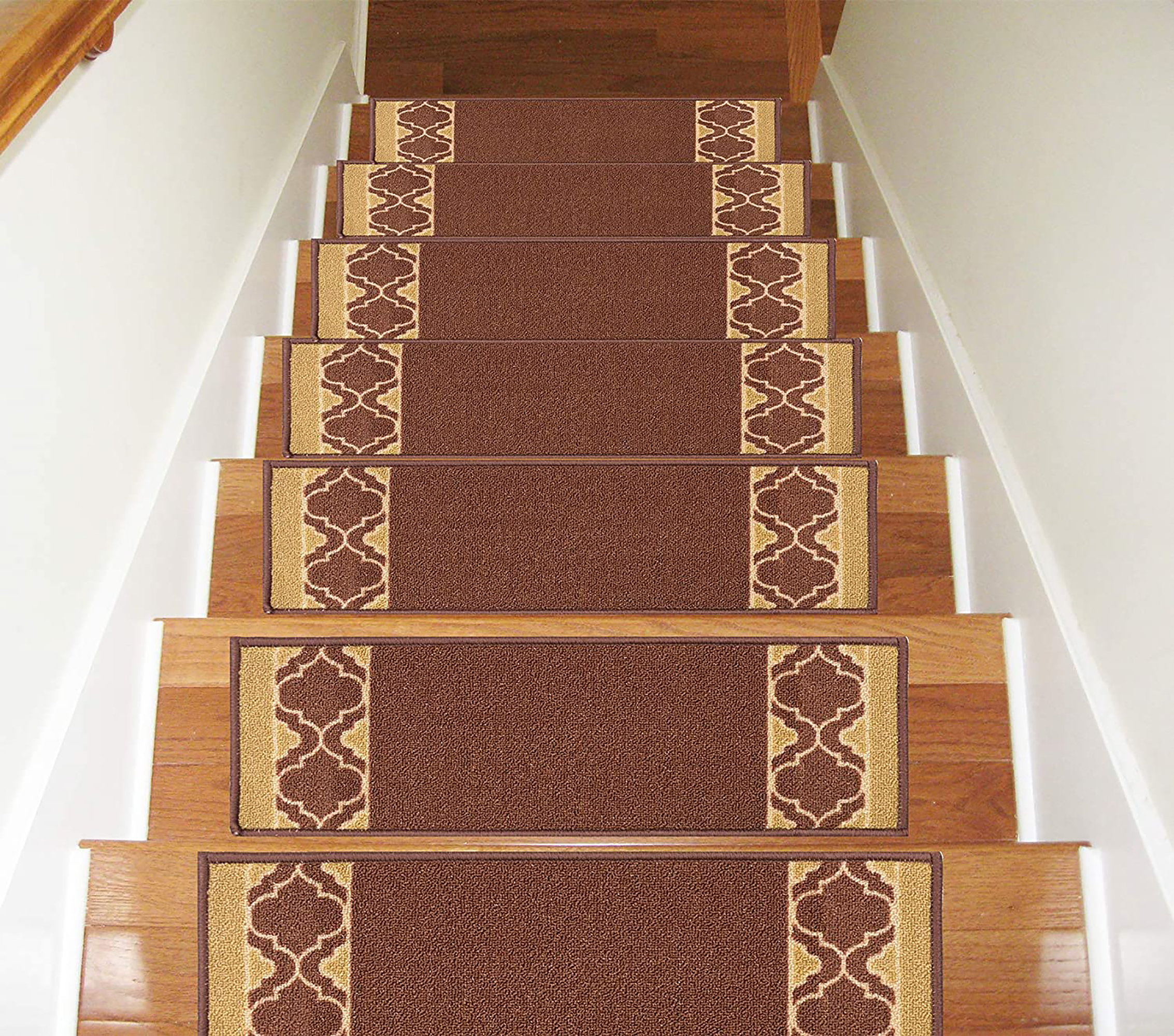 Red Barrel Studio® Washable Non-Slip Trellis Design Loop Pile Stair ...