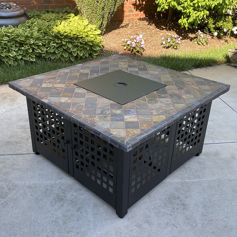 Endless Summer Elizabeth by Endless Summer, Square LP Gas Fire Pit ...