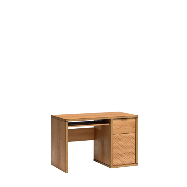Latitude Run Ahsley 120cm W Rectangle Computer Desk with and Cabinet ...