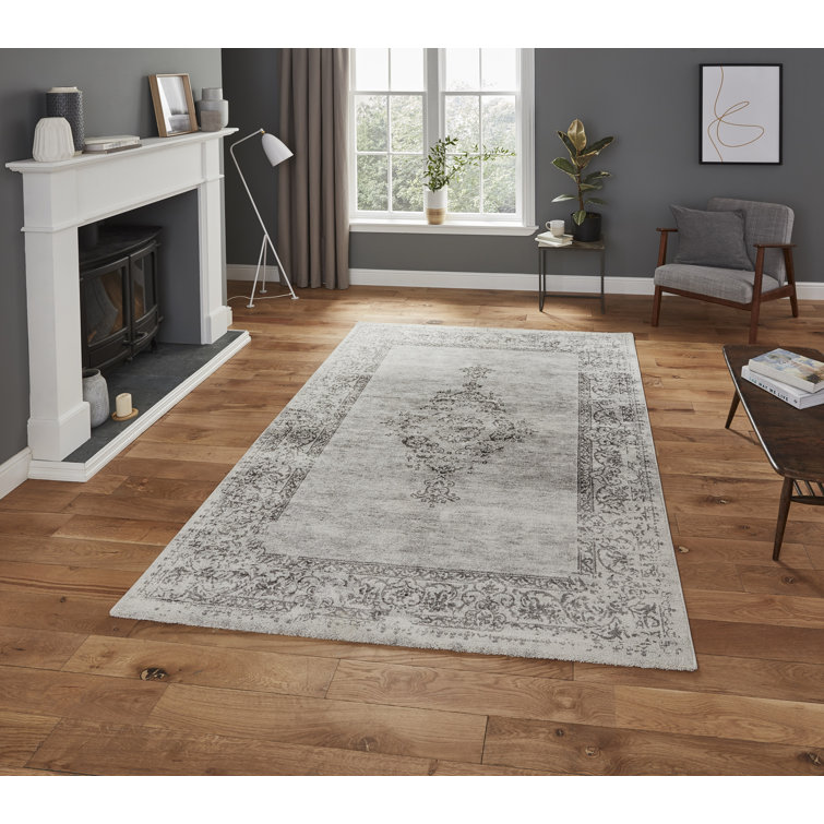 Williston Forge Kenzie Machine Woven Grey Indoor Rug & Reviews ...