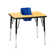 Toddler Tables Laminate Adjustable Rectangle 1 Students Activity Table ...