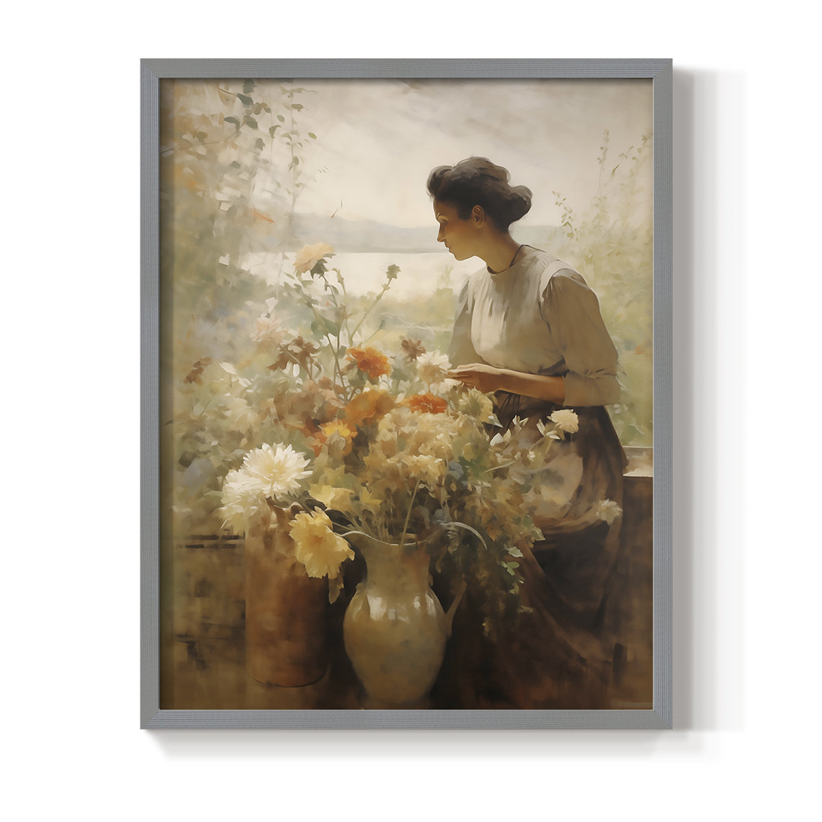 Charlton Home® WOMEN Series CDXVI Framed Print - Solid Wood | Wayfair