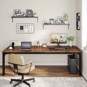 TribeSigns 200cm W Metal Base Computer Desk & Reviews | Wayfair.co.uk