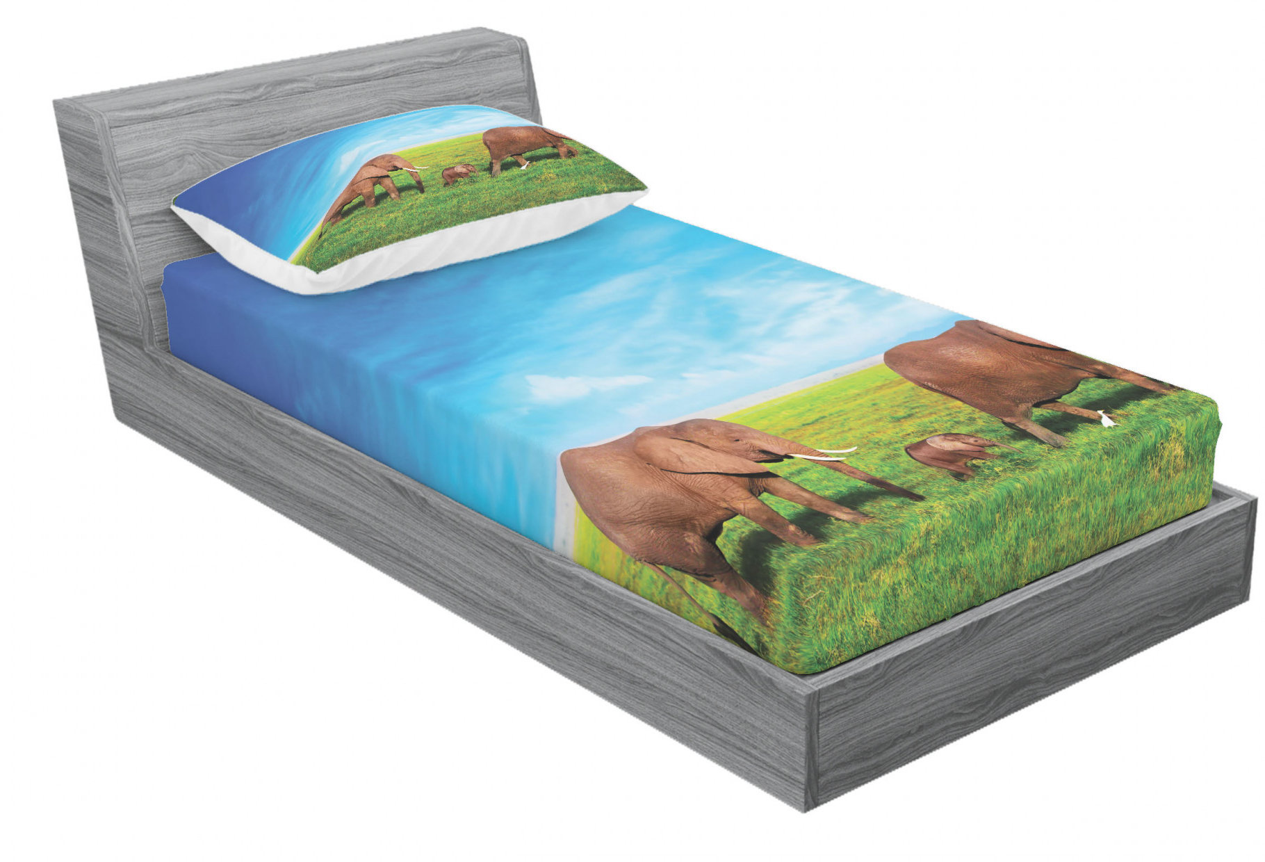 Ambesonne Elephant Sheet Set | Wayfair