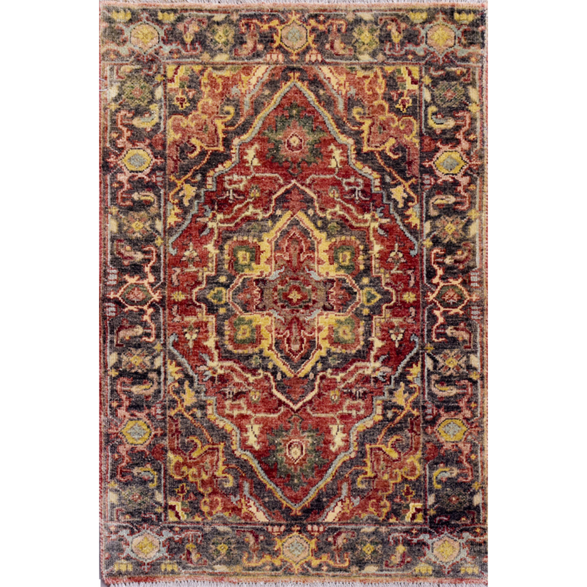 Bokara Rug Co., Inc. Hand-Knotted High-Quality Rust and Charcoal Area ...