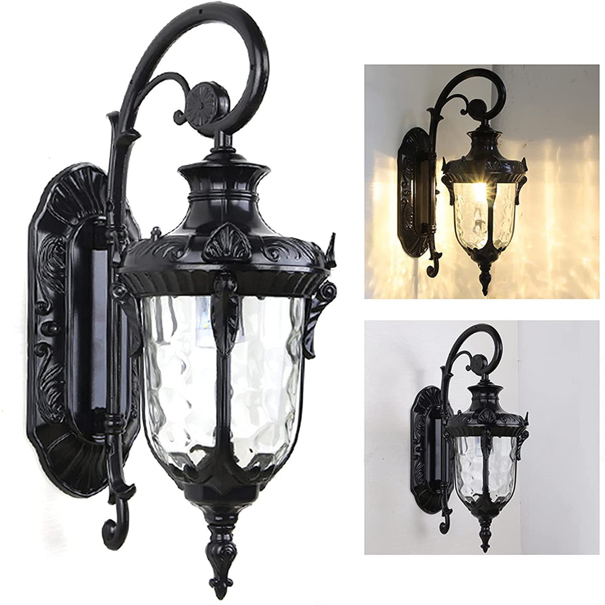 Fleur De Lis Living Margaux Outdoor Waterproof Retro Porch Wall Light ...