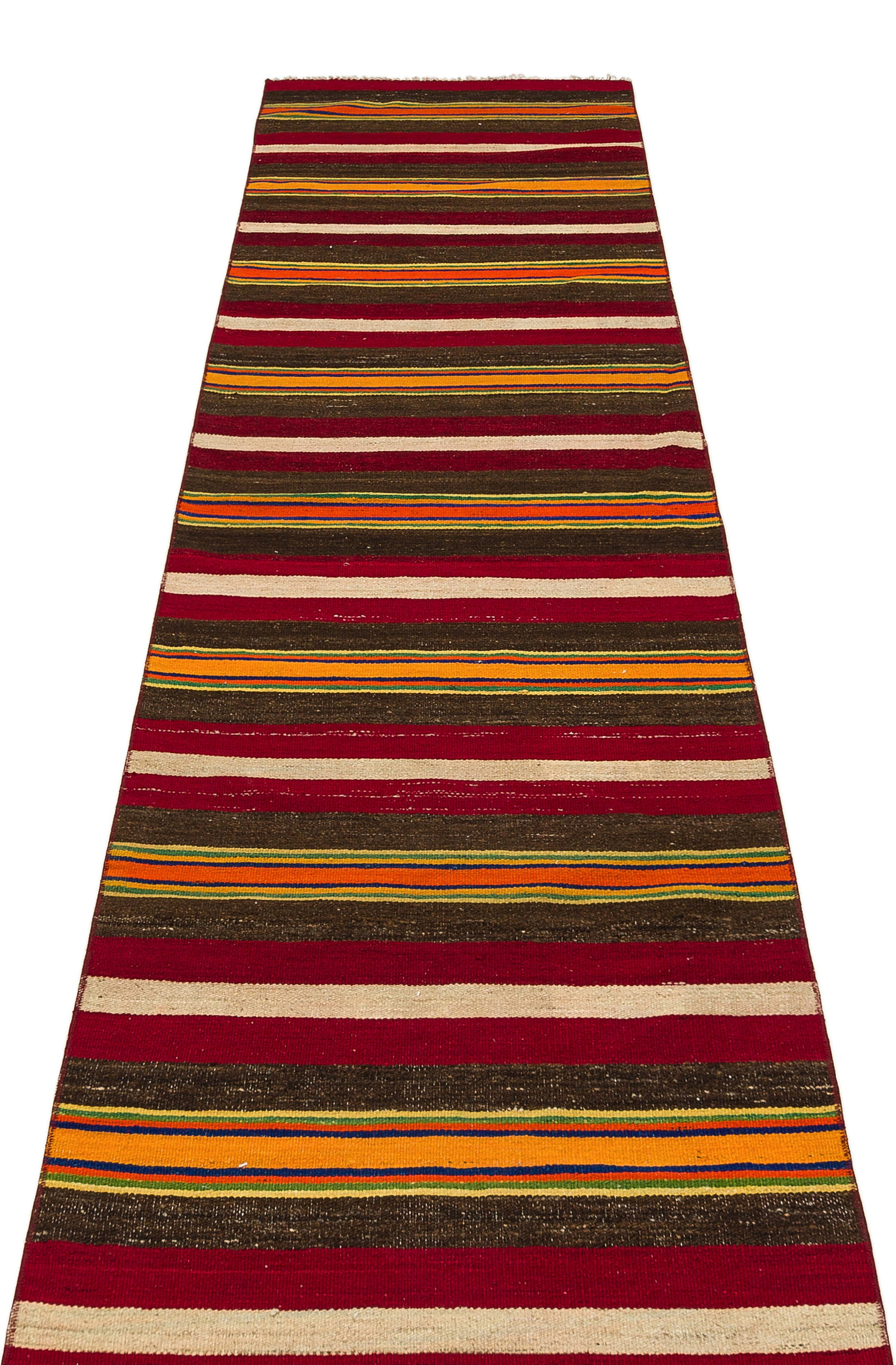 Dakota Fields Estefhany Red Striped Wool Handmade Area Rug | Wayfair
