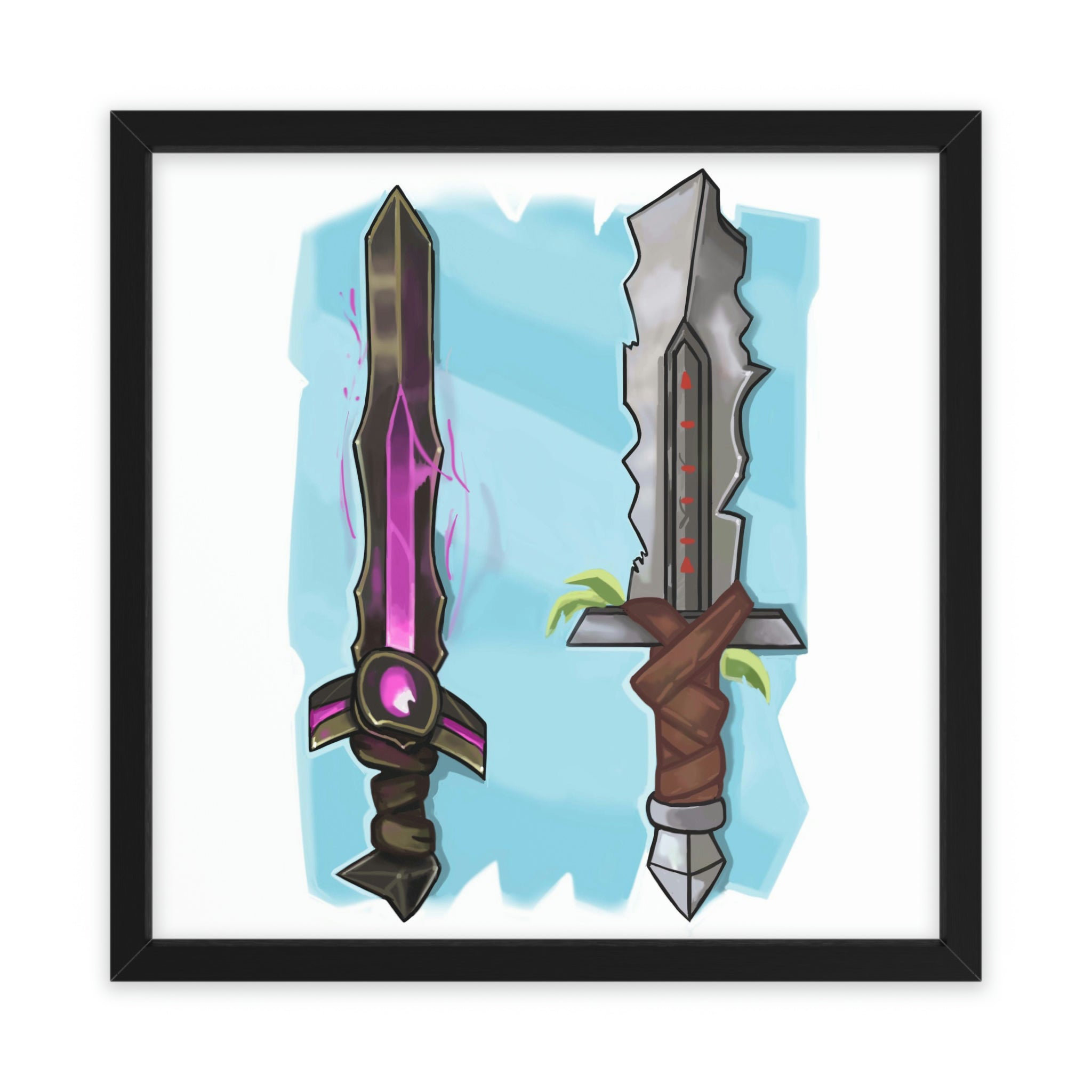 Trinx Swords - Picture Frame Illustration | Wayfair