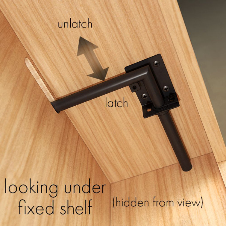 InvisiDoor Secret Cane Latch | Wayfair