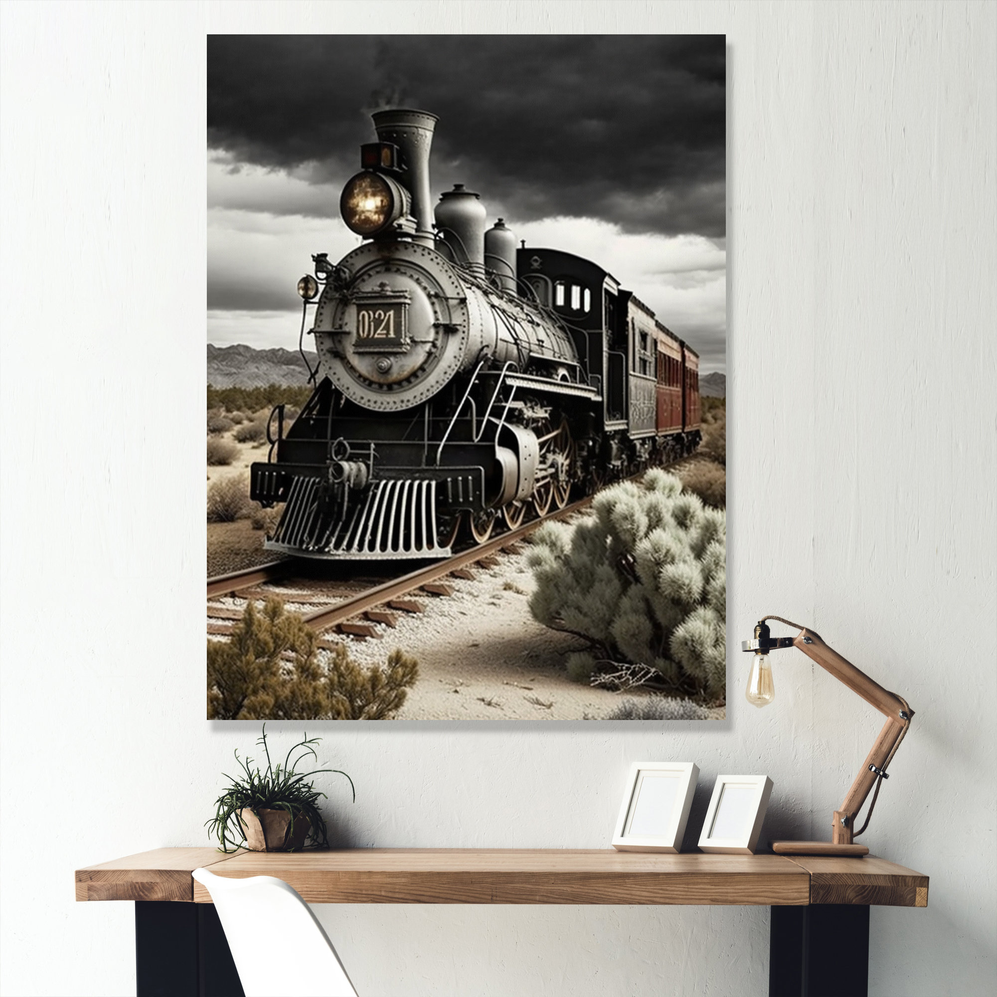 Williston Forge Train On The Track I - Transportation Train Wall Art ...