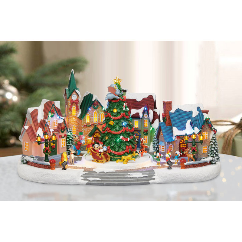 Moments in Time 10.5"H Animated Disney Town Center (Moving Characters ...