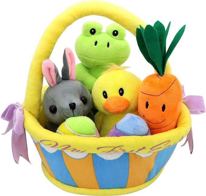 The Holiday Aisle® 7 Pcs Basket for Easter Plush Original Style ...