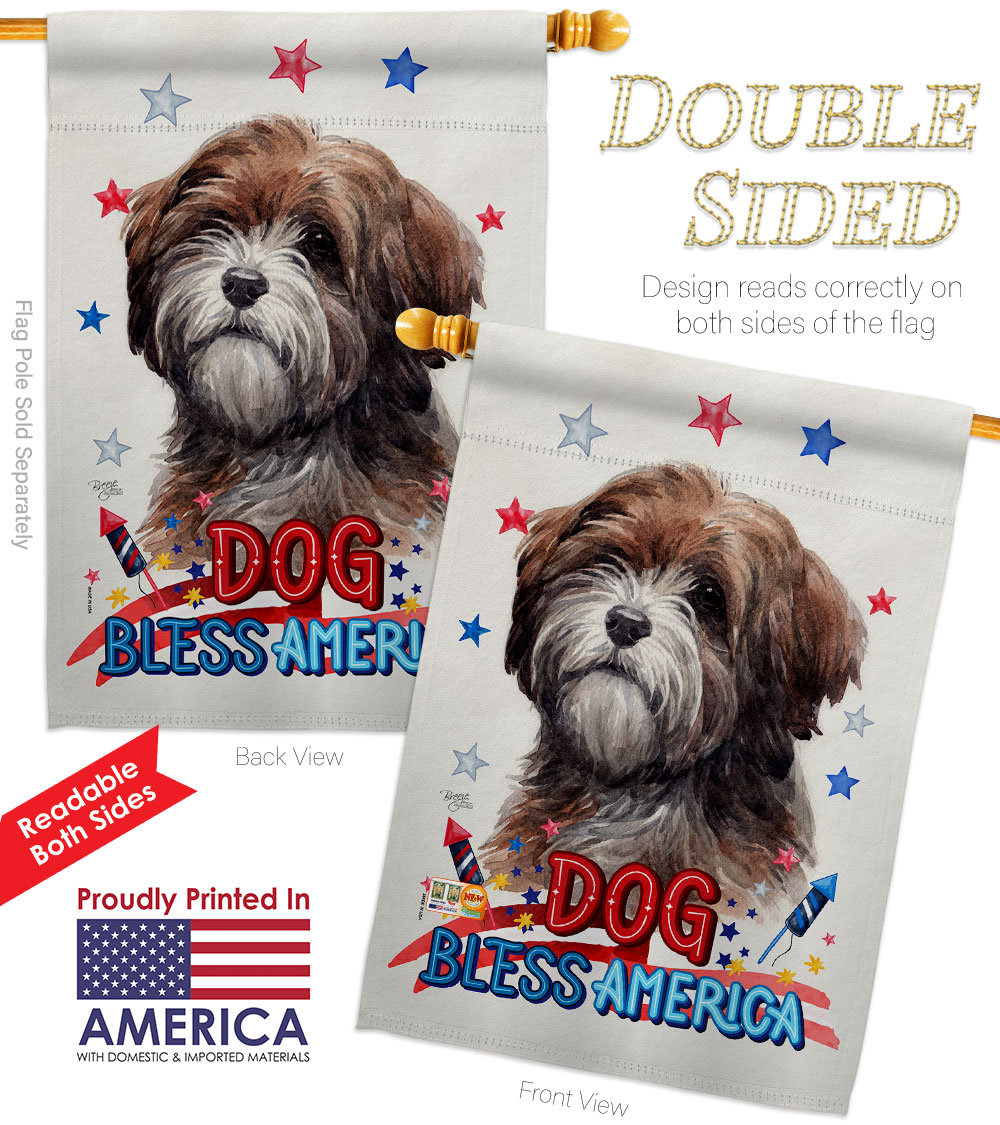 Breeze Decor Patriotic 2-sided Polyester 3 x 2 ft. House Flag | Wayfair