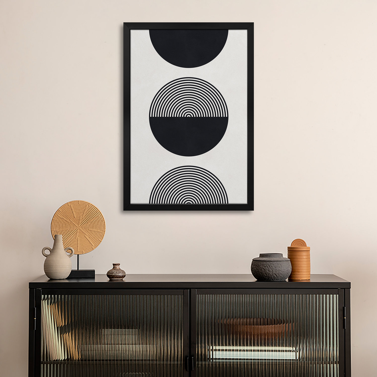 George Oliver Lines And Circles II - Wall Art Print - Gallery Poster ...