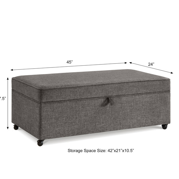 Latitude Run® Contemporary Large With Storage And 360 - Degree Rotation ...