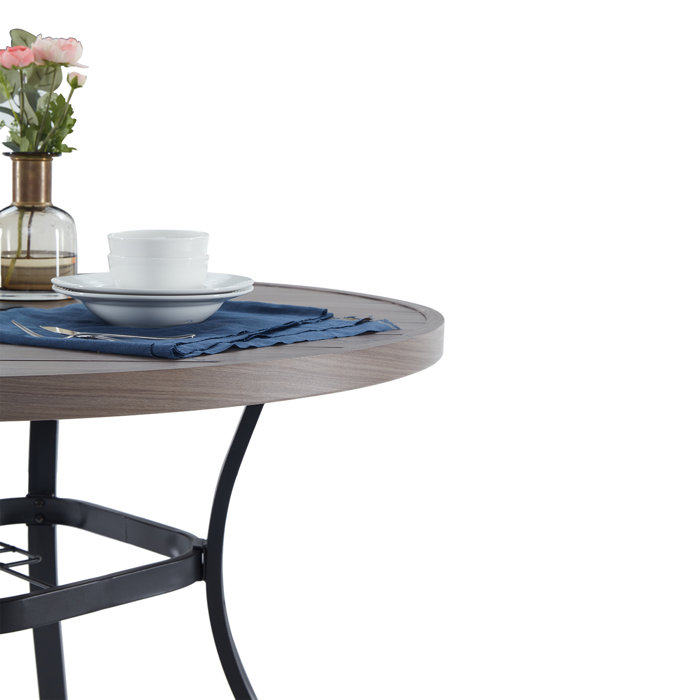 Red Barrel Studio® Malnar Powder Coated Steel Dining Table & Reviews ...