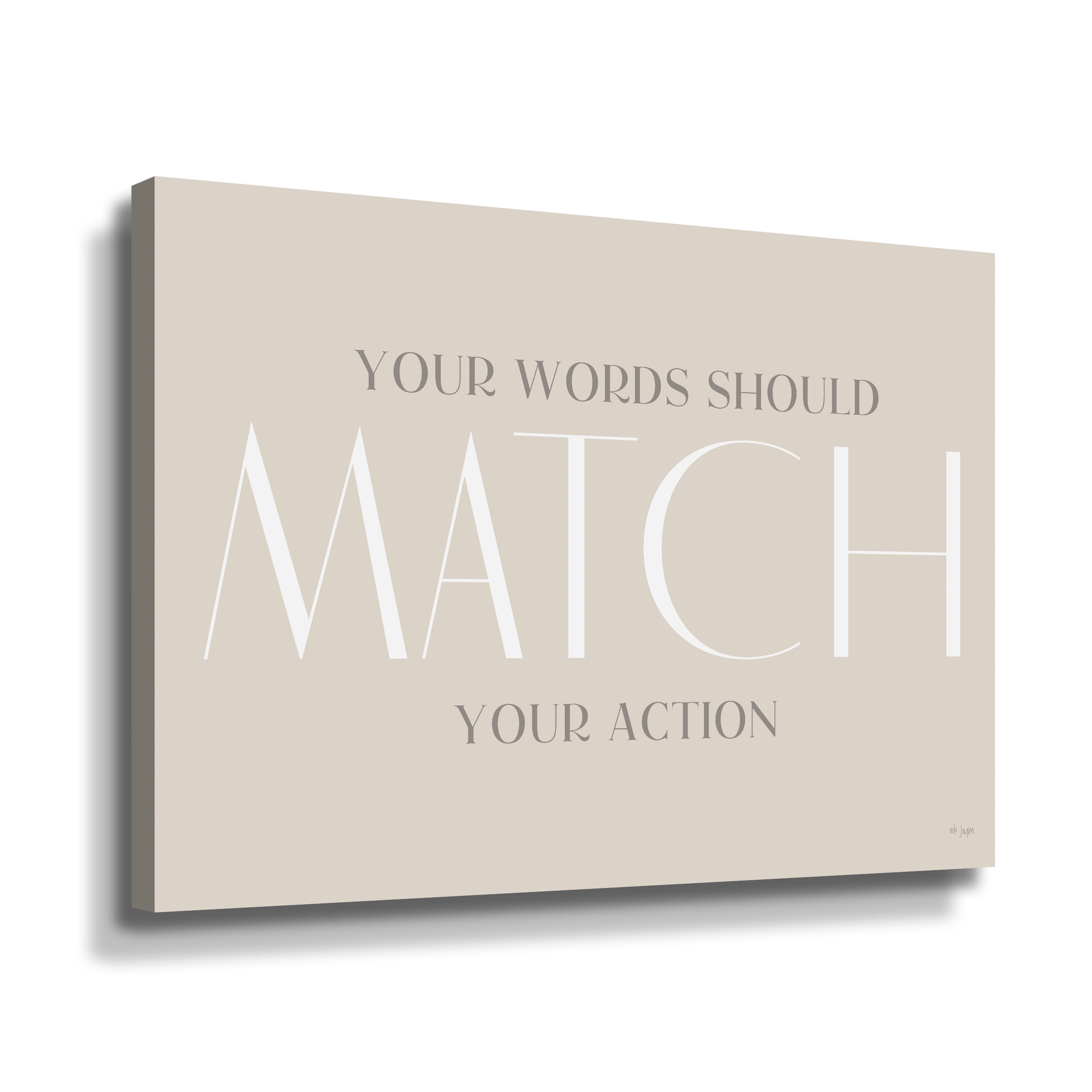 ArtWall Your Words Your Words - Textual Art on Canvas | Wayfair