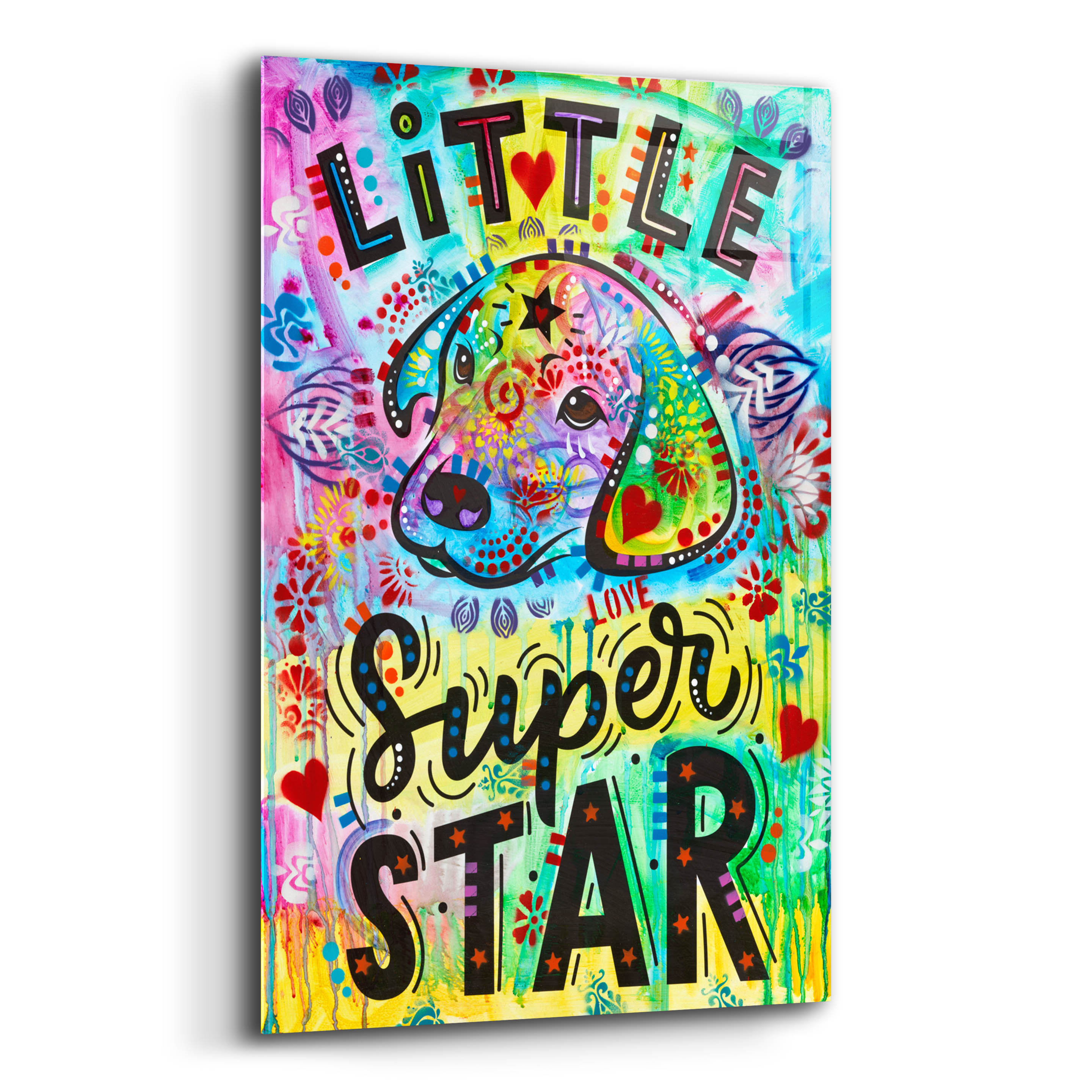Trinx 'Little Super Star' by Dean Russo Acrylic Glass Wall Art, 12" x ...